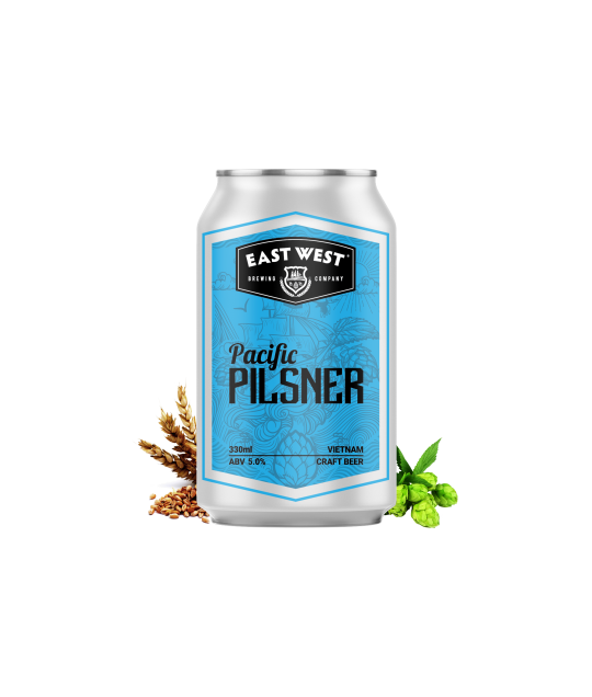 Bia East West_Pilsner - Công ty Cổ phần Bia Sài Gòn - Kiên Giang